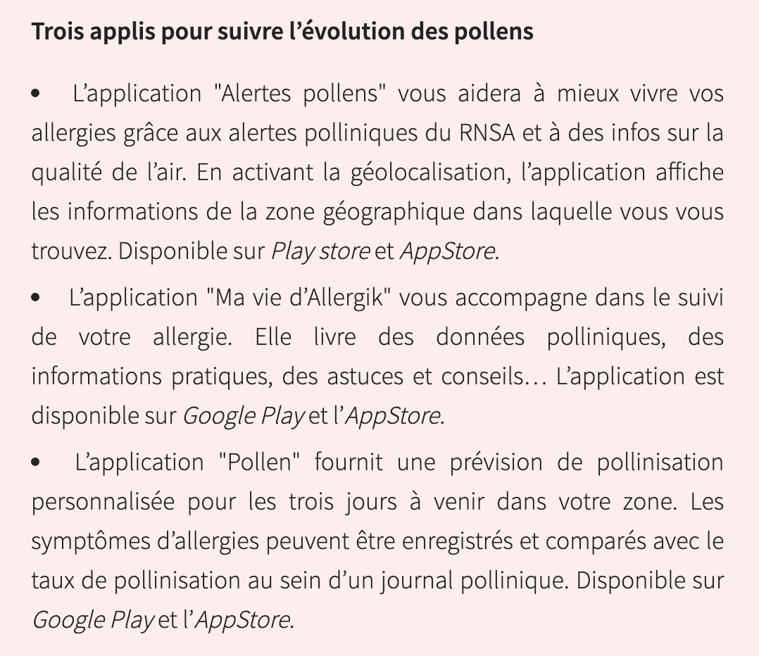 Pollinose - Médecine Intégrée