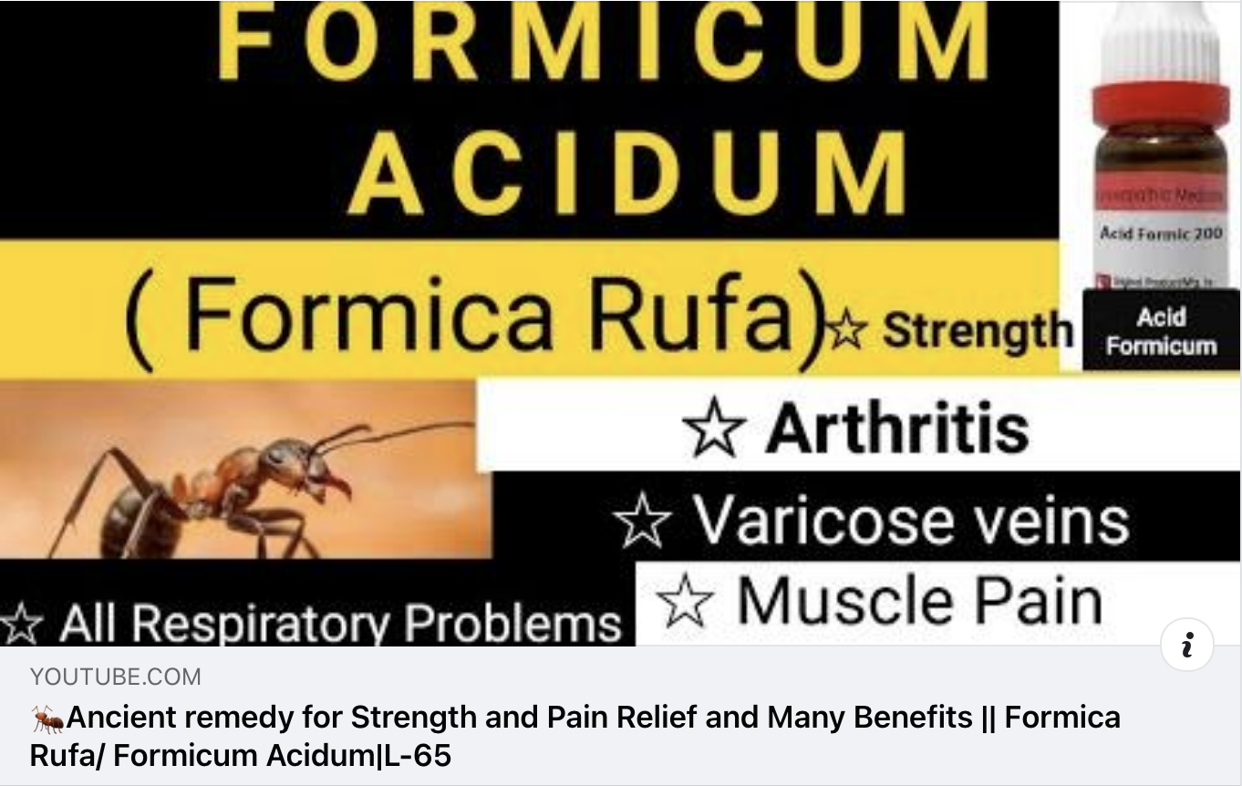 Formicum acidum - Médecine Intégrée