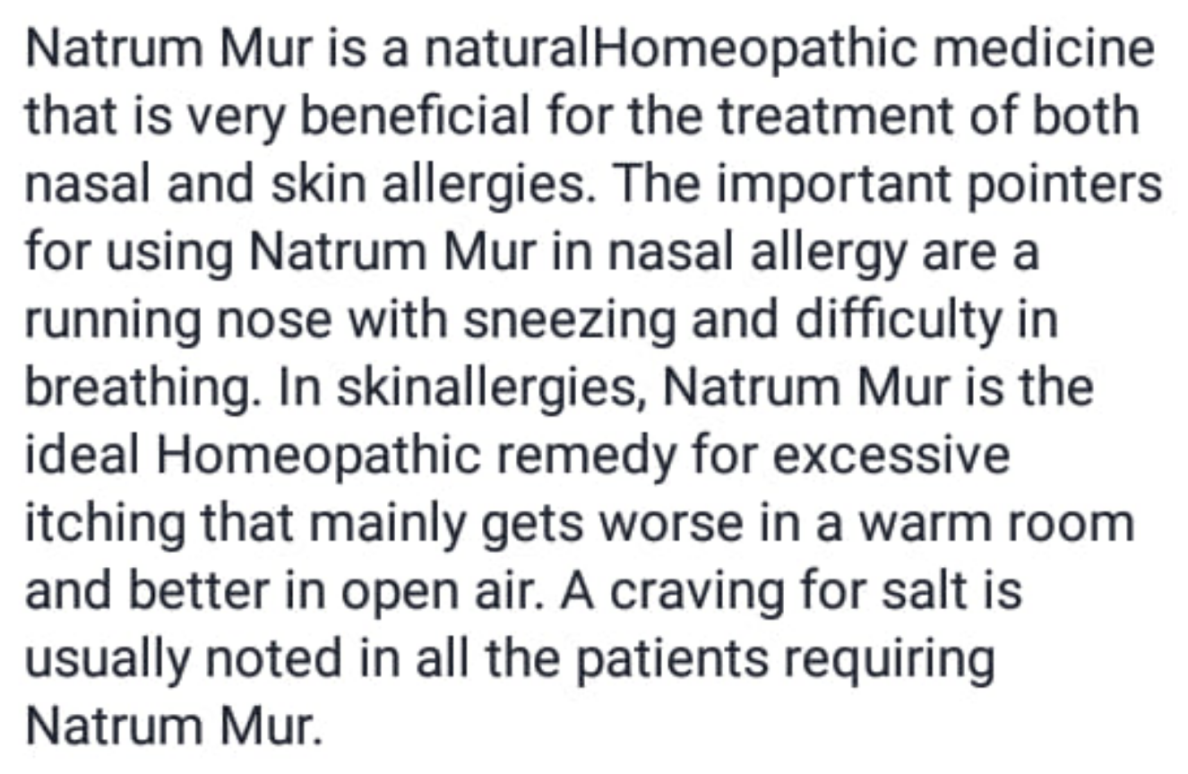 Natrum mur. & les natrum - Médecine Intégrée