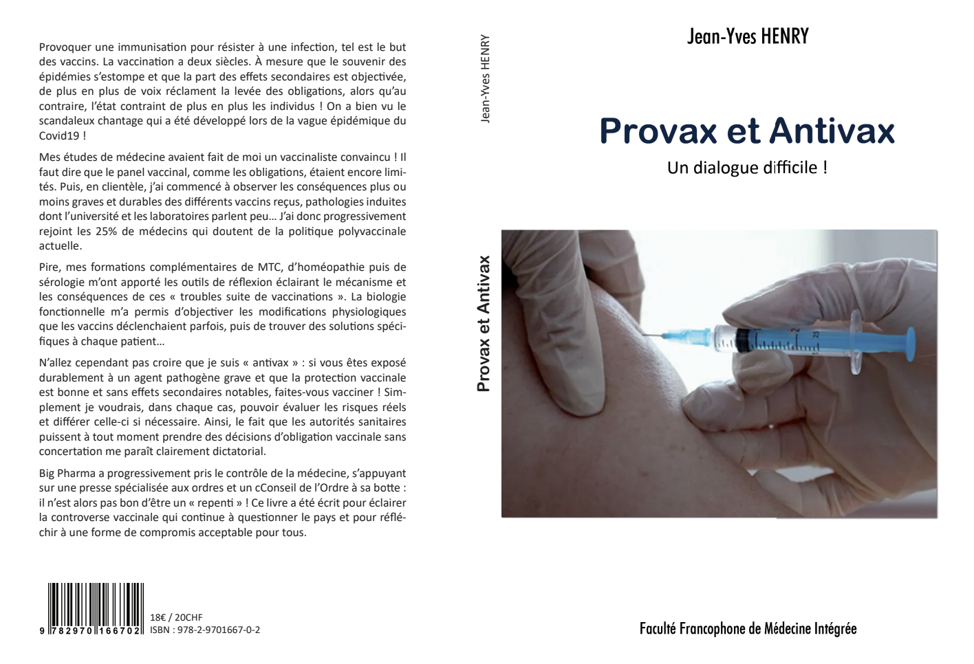 Livre : Provax ou Antivax ? - Médecine Intégrée