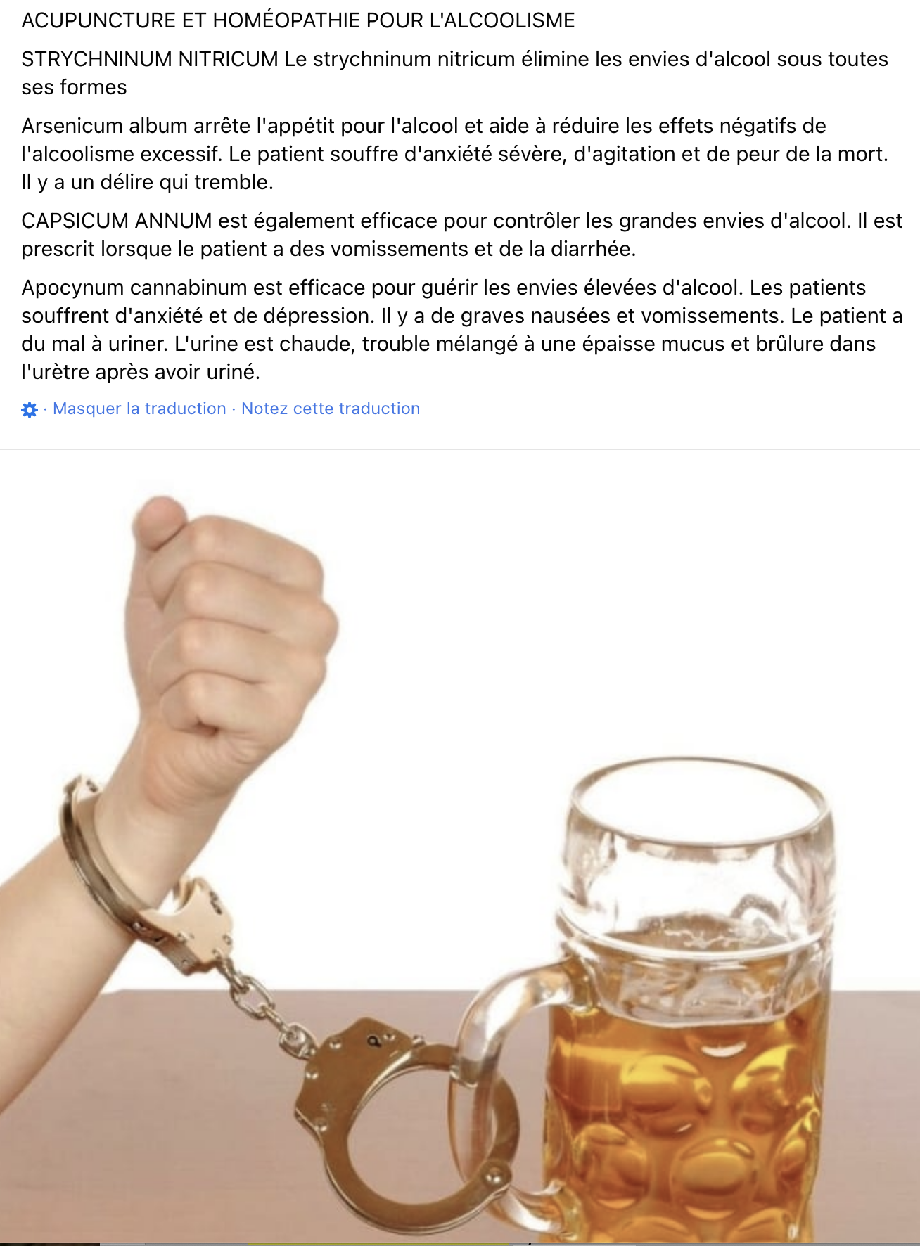 Alcoolisme - Médecine Intégrée